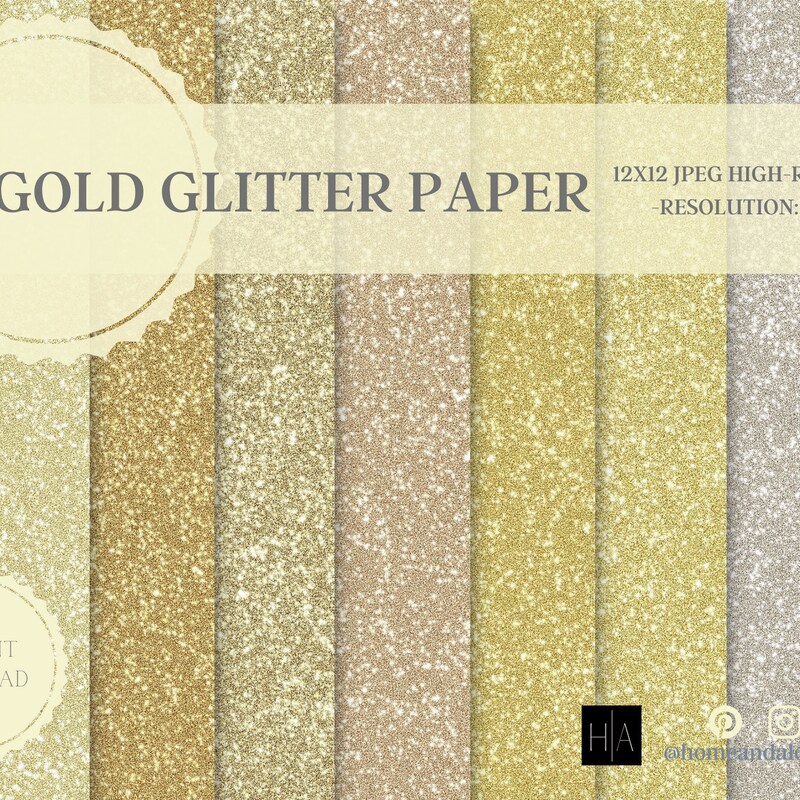 Gold Glitter - Etsy