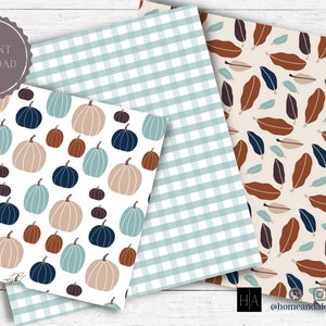 14 Fall Digital Papers, Fall Scrapbook Paper, Fall Backgrounds, Fall ...