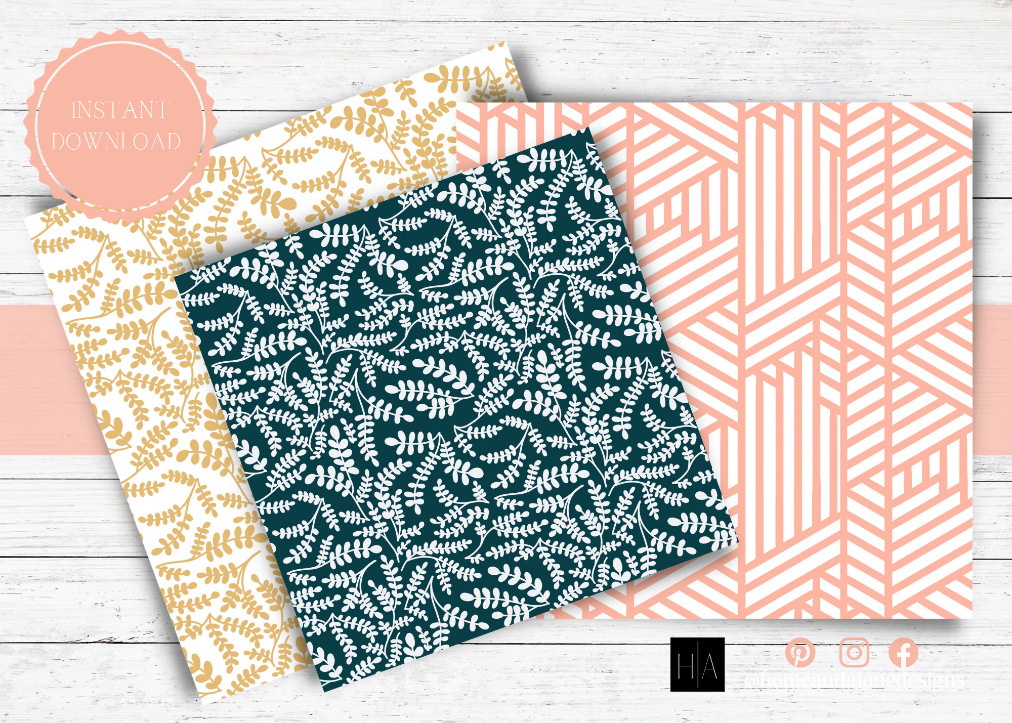 14 Boho Digital Papers, Boho Scrapbook Paper, Boho Backgrounds, Boho ...