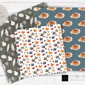 14 Fall Digital Papers, Fall Scrapbook Paper, Fall Backgrounds ...