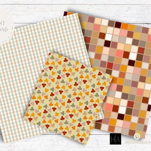 14 Fall Digital Papers, Fall Scrapbook Paper, Fall Backgrounds, Fall ...