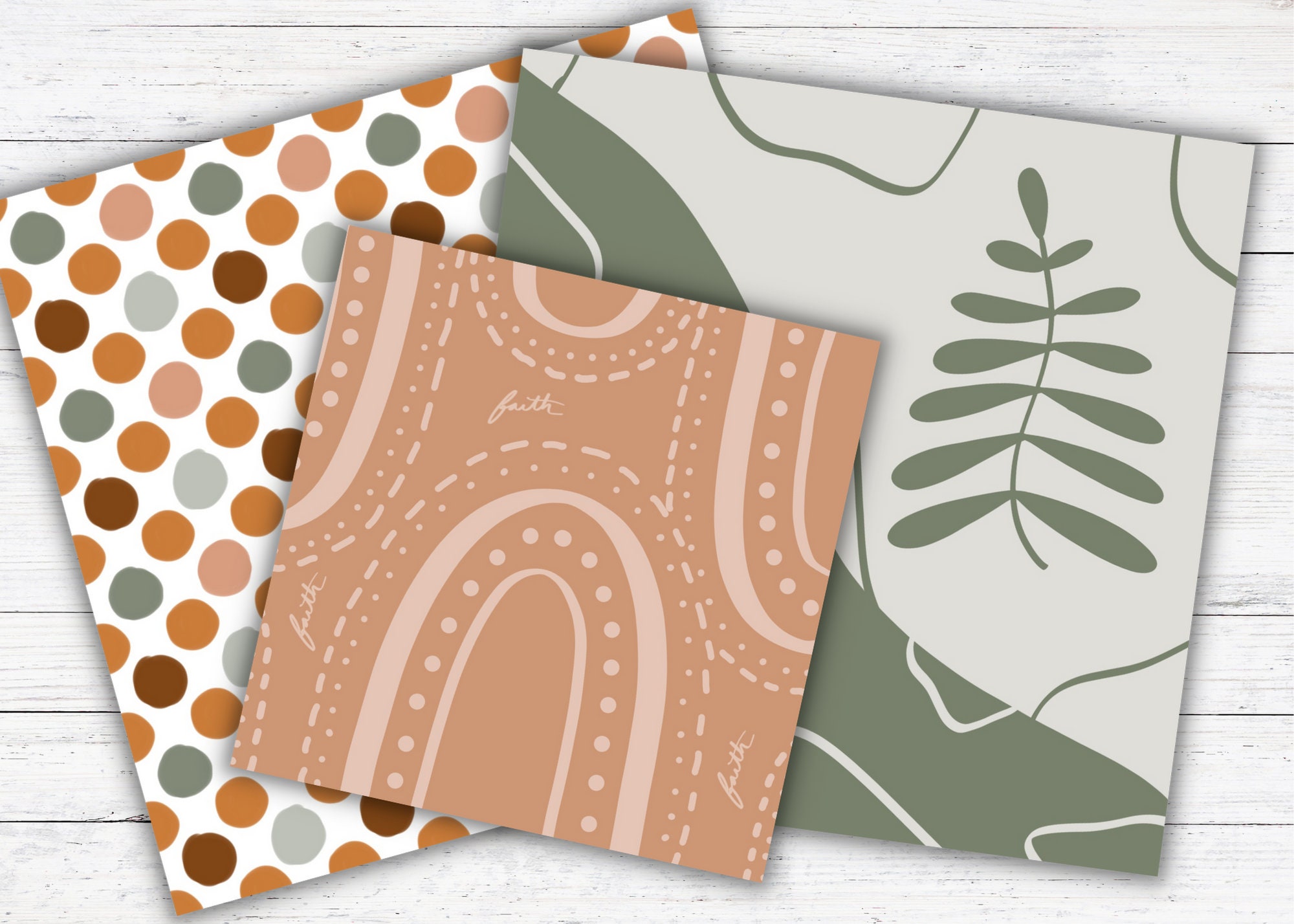 14 Boho Digital Papers Boho Scrapbook Paper Boho - Etsy