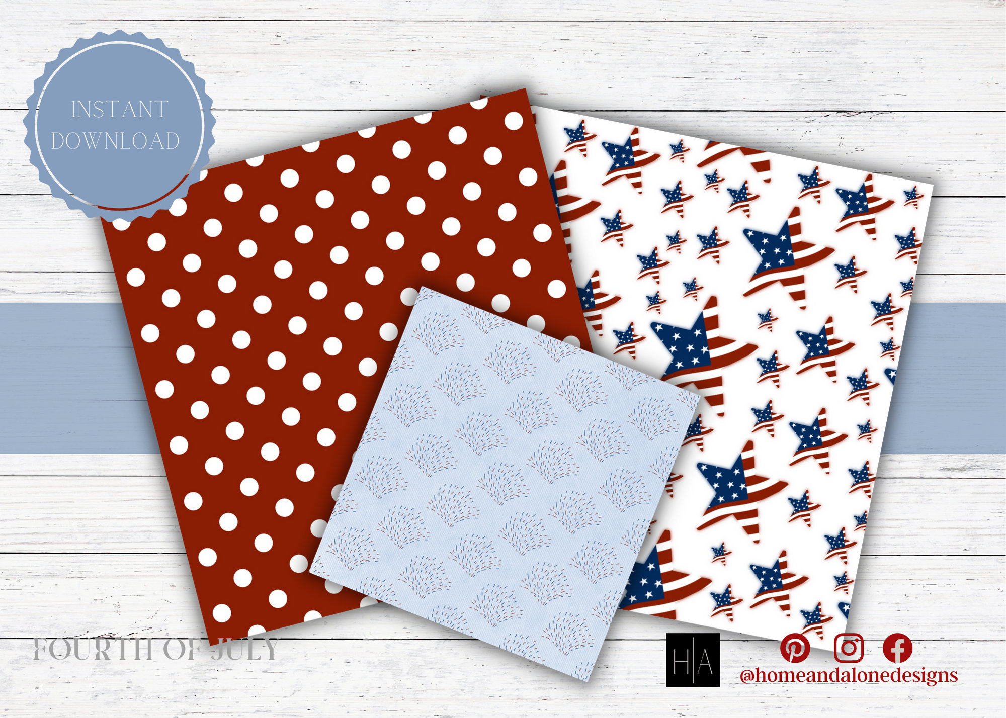 Digital Papers, Patriotic Scrapbook Paper, Patriotic Backgrounds ...