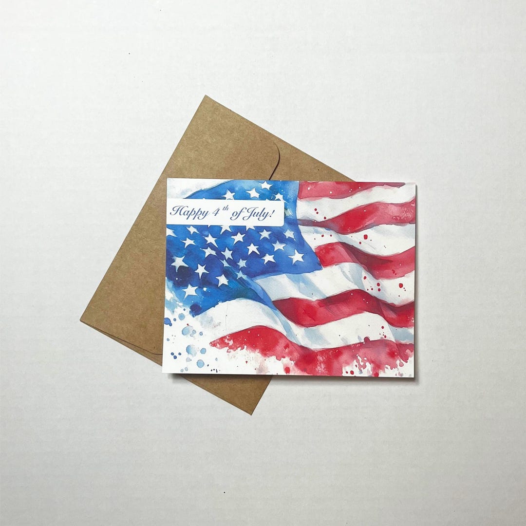 Happy 4th of July Cards, Happy 4th of July Notecards, Blank Notecards ...