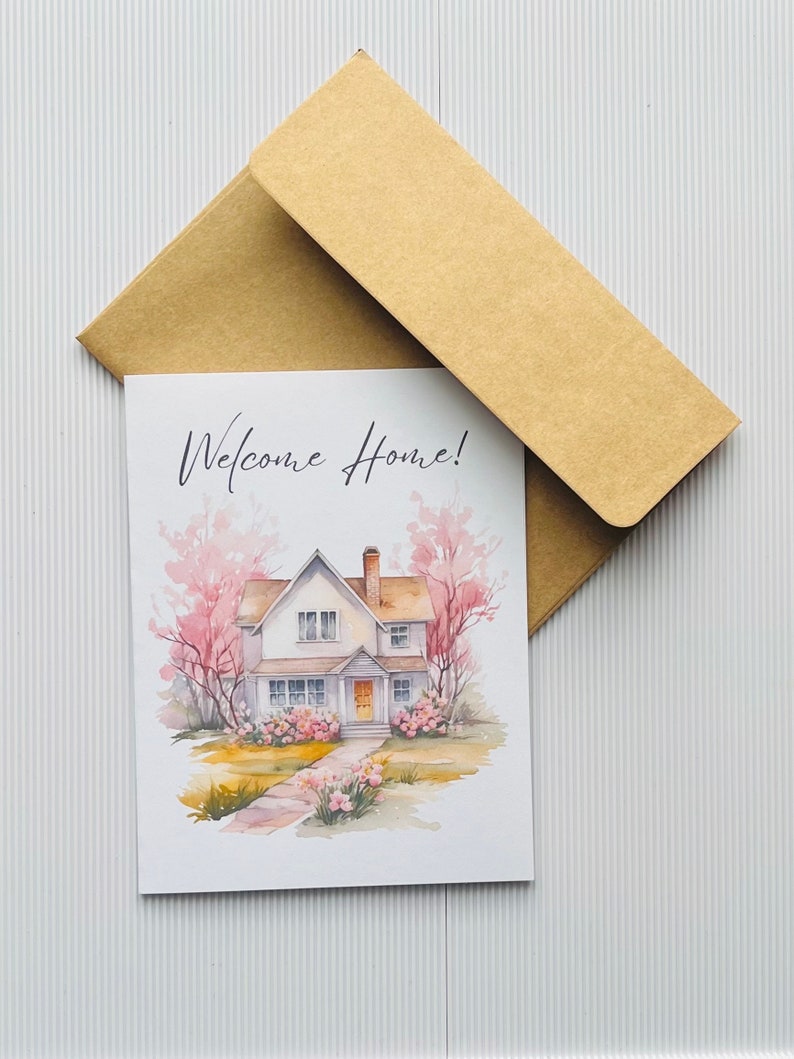 Welcome Home Card, Housewarming Greeting Card, Greeting Cards With ...