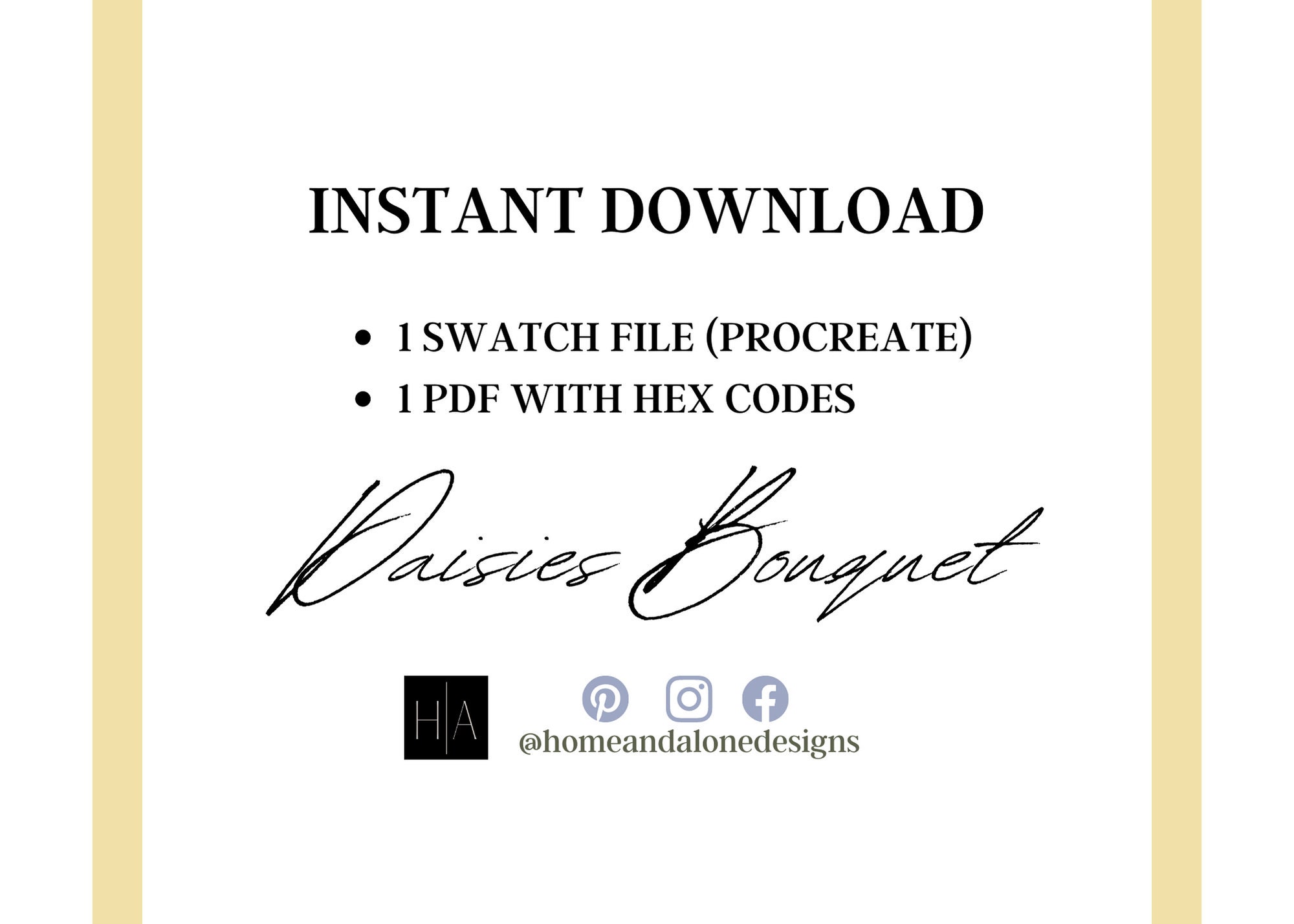 Daisy Color Palette - Etsy