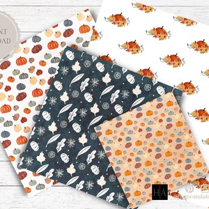 14 Fall Digital Papers, Fall Scrapbook Paper, Fall Backgrounds ...