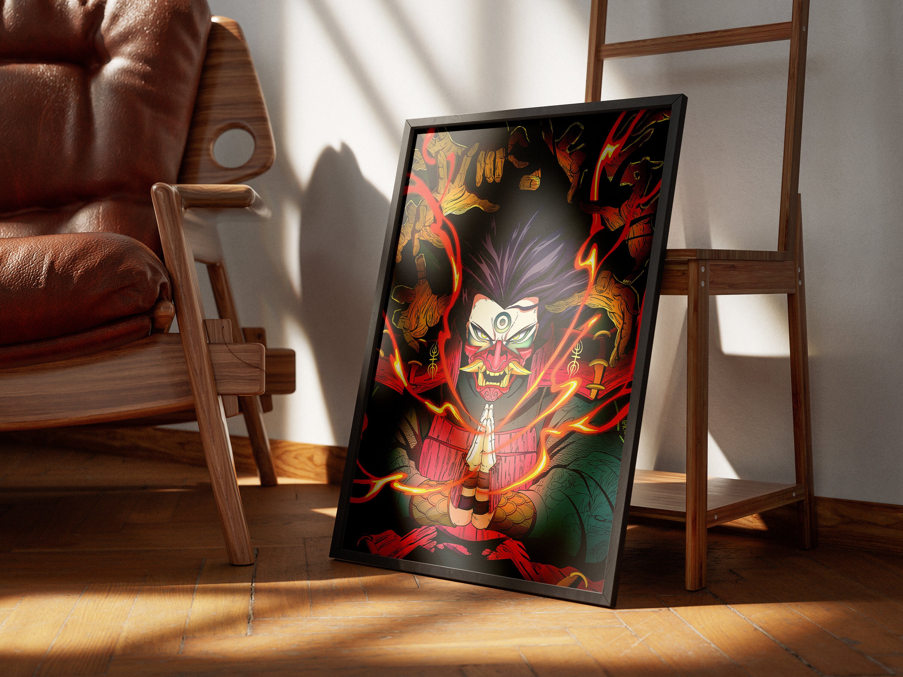 Hashirama Poster Naturo Poster Set of 3 Poster Anime Art Printable ...