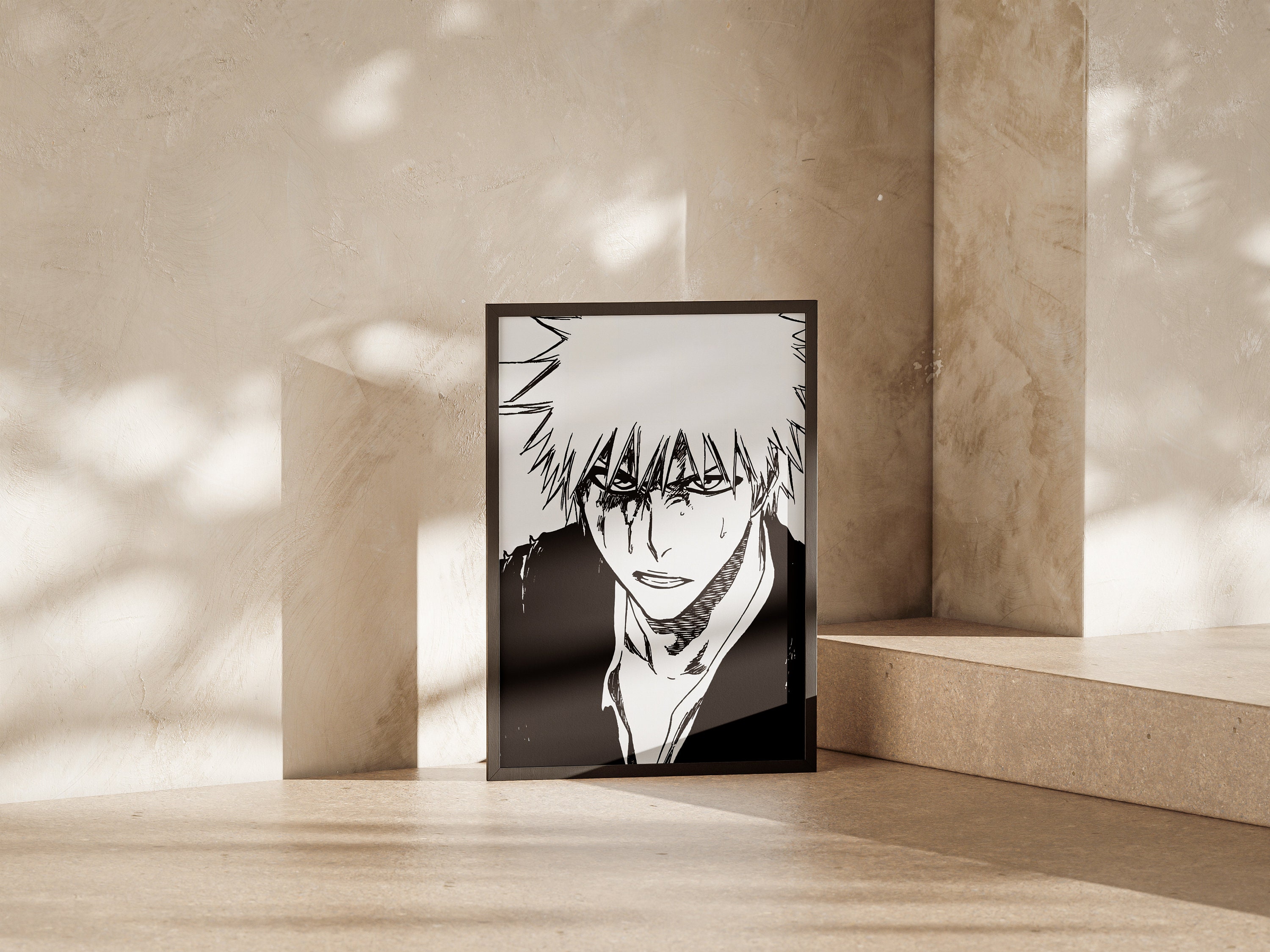 Set of 3 Poster Art Bleach Poster Ichigo Kurosaki Poster Kenpachi ...