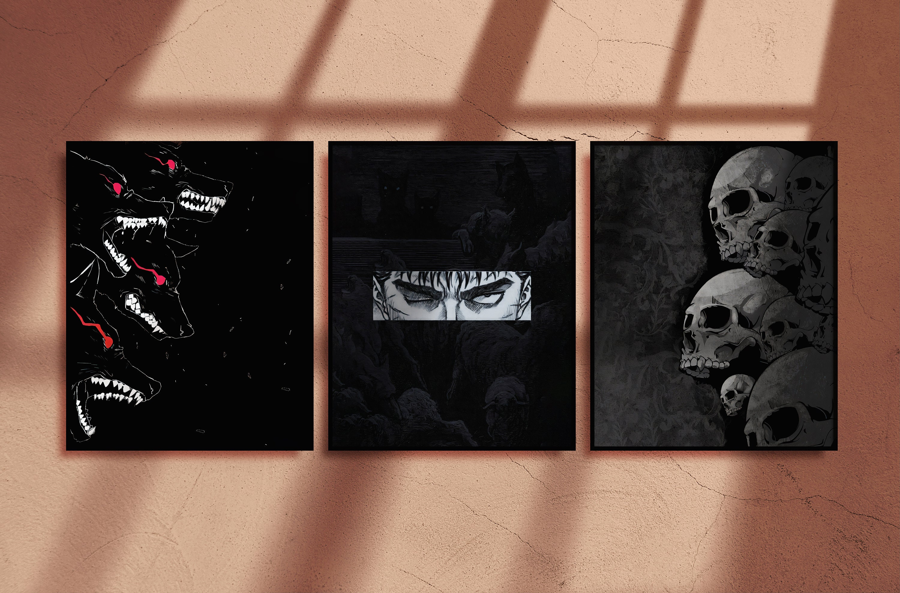 Guts Poster Anime Poster Set of 3 Poster Printable Anime Poster ...