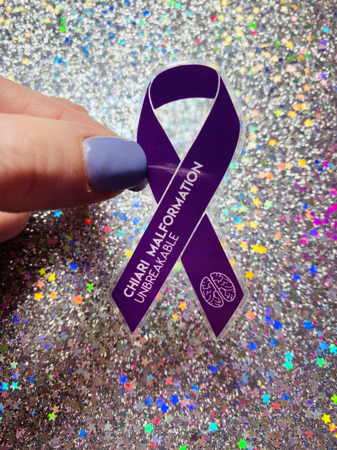 Chiari Malformation Clear Sticker - Unbreakable - Etsy