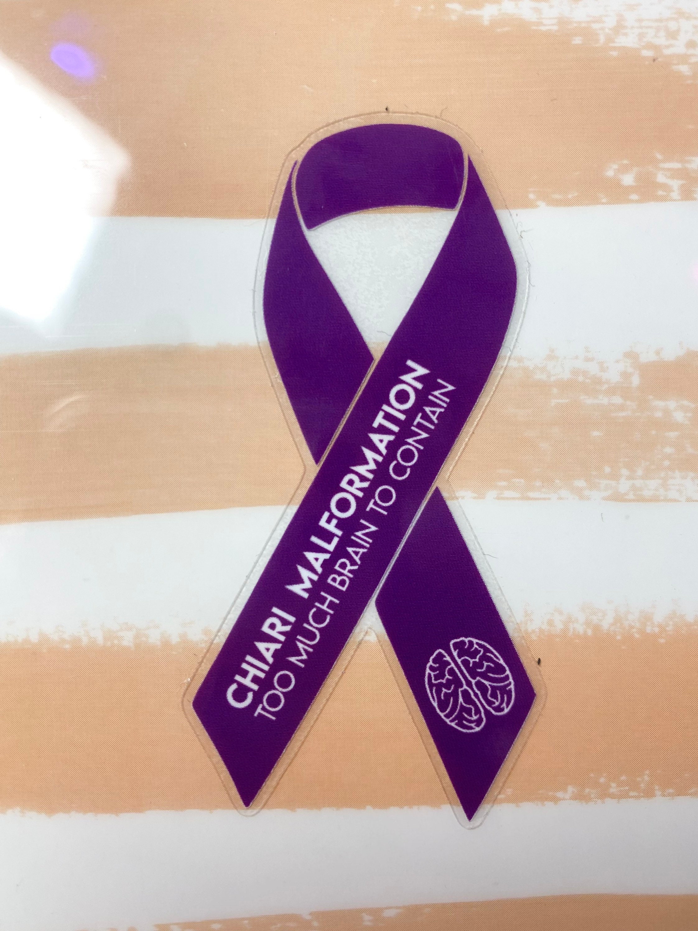 Chiari Malformation Clear Sticker Too Much Brain to Contain - Etsy