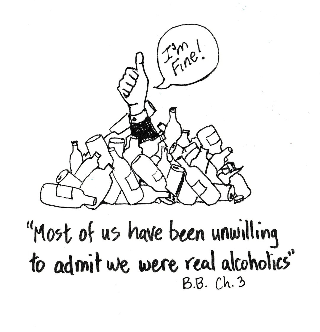 Humorous Sobriety Card, Sober, Alcoholics Anonymous, Clean & Sober ...