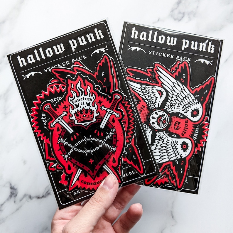Hallow Punk Sticker Pack - Etsy