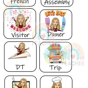 Classroom Visual Timetable: Engage Learners With Bitmoji Support - Etsy
