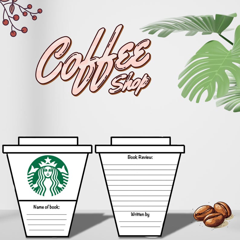 Teacher's Starbucks Chalkboard Reading Display: Classroom Café Theme ...