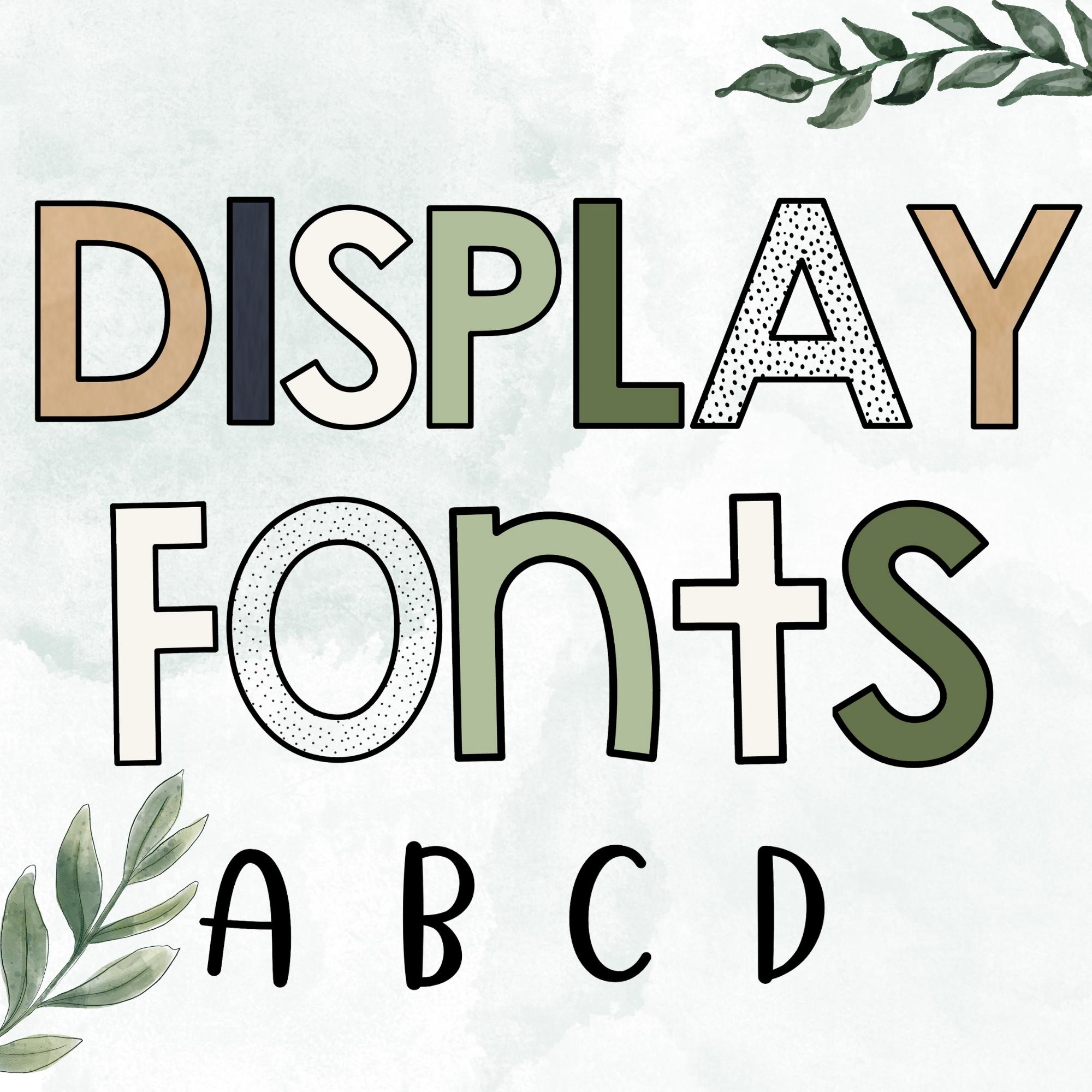 Unique Classroom Letter Fonts | Stylish Print Designs | Various Font ...