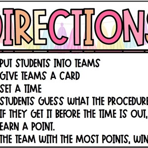 Classroom Routine Charades - Act It Out Learning Game for Students - Etsy