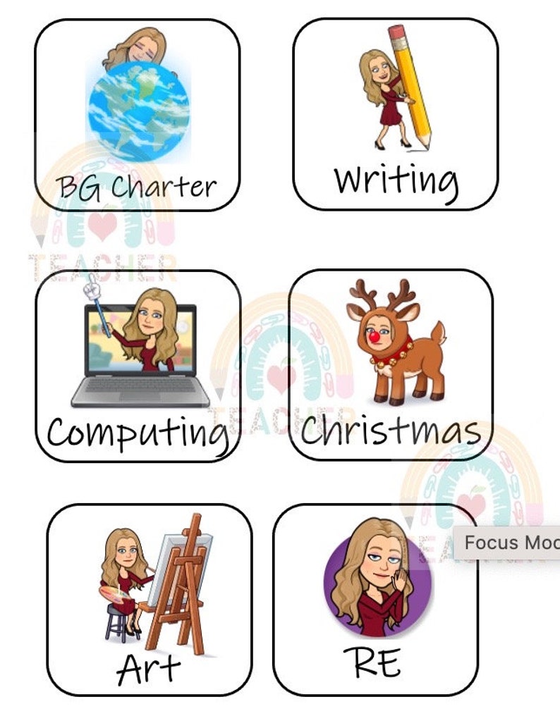 Classroom Visual Timetable: Engage Learners With Bitmoji Support - Etsy