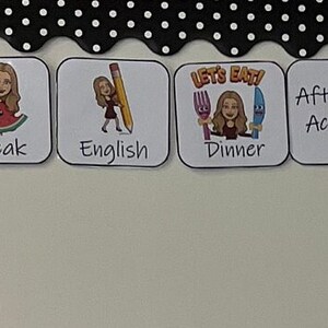 Classroom Visual Timetable: Engage Learners With Bitmoji Support - Etsy