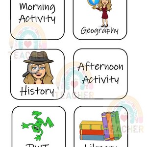 Classroom Visual Timetable: Engage Learners With Bitmoji Support - Etsy