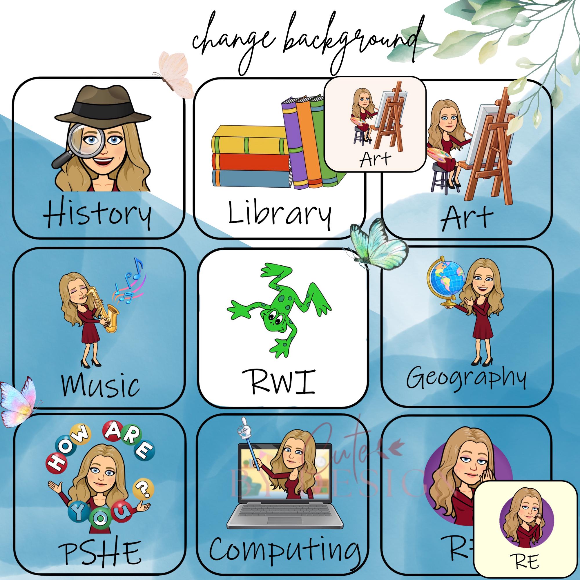 Classroom Visual Timetable: Engage Learners With Bitmoji Support - Etsy