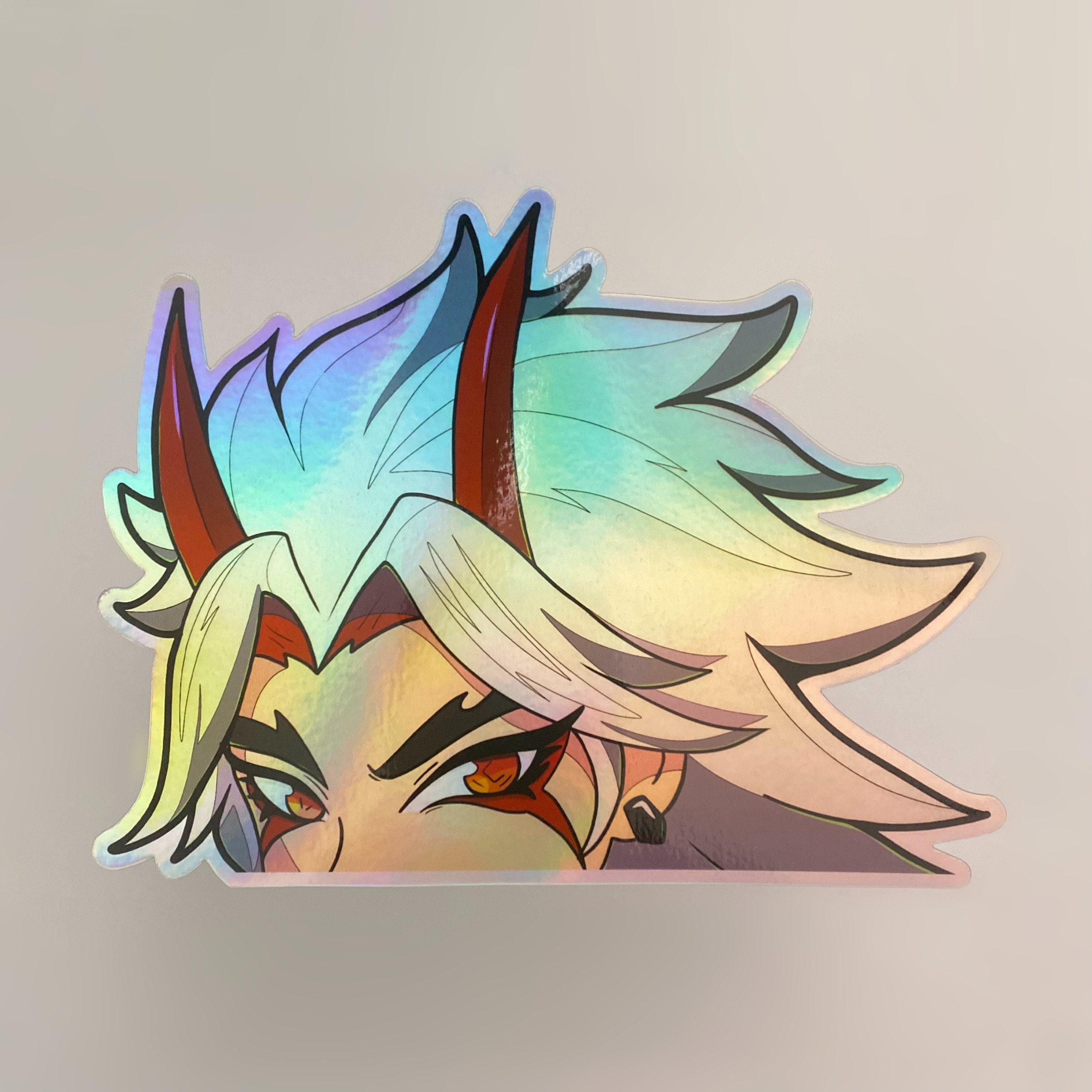 Arataki Itto MISPRINT Genshin Impact Peeker Sticker - Etsy