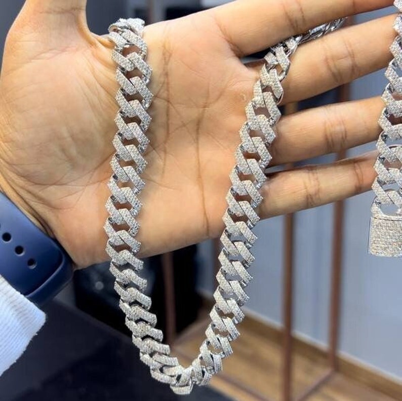 14kt Gold Cuban Neck Chain / Cuban Chain / Real Diamond Cuban Chain ...