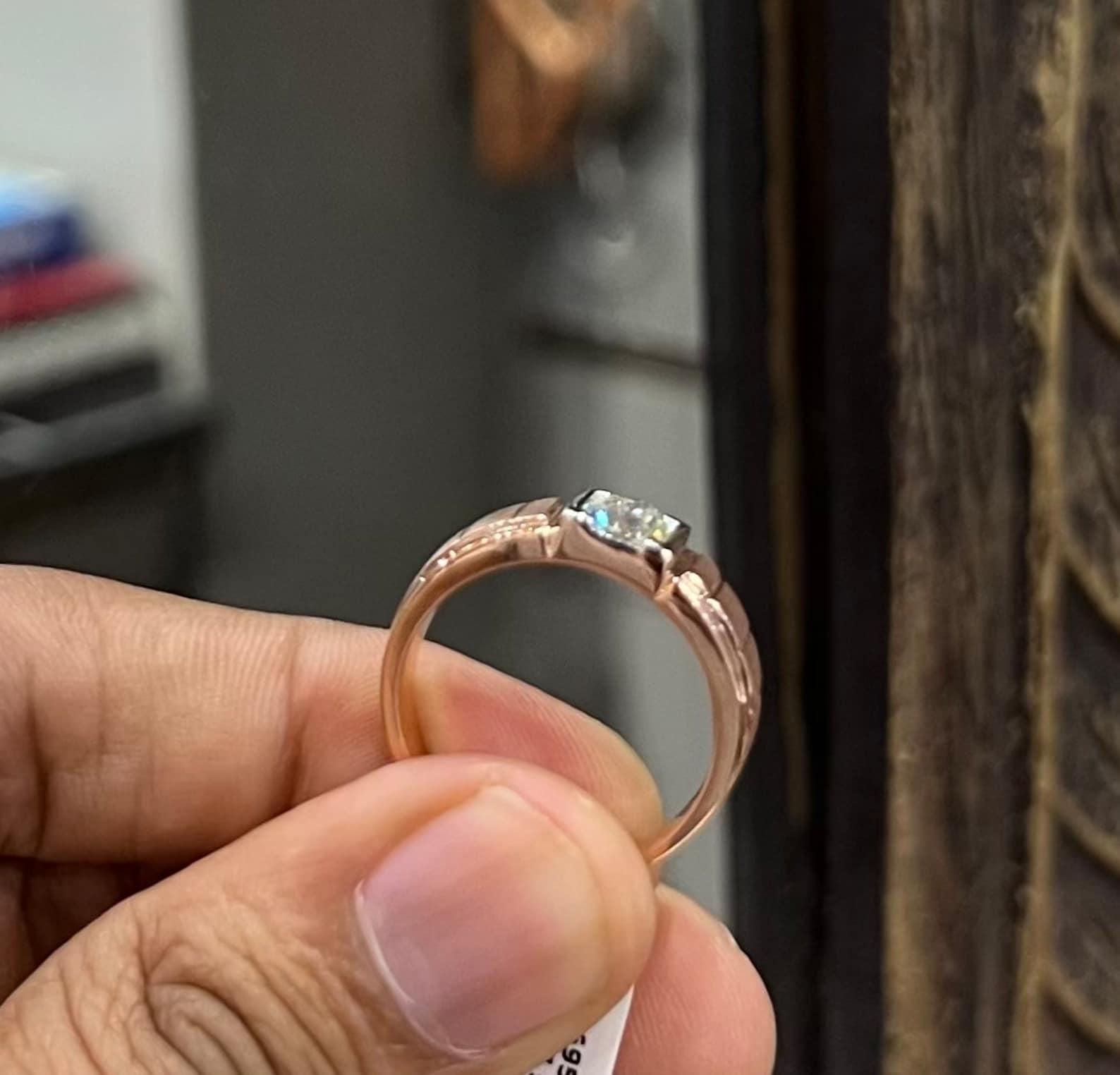 Solitaire Men's Diamond Ring Genuine Diamond Men's Ring Perfect for ...