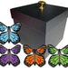 Black Exploding Butterfly Box With Monarch Flying Butterflies | Etsy