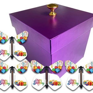 Purple Birthday Exploding Butterfly Gift Box With Flying Butterflies - Etsy