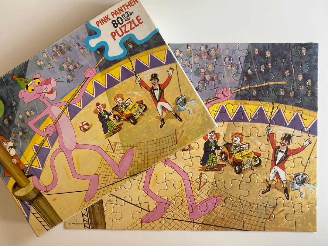 PINK PANTHER Circus Vintage 80s Collectible Toy Jigsaw Puzzle - Etsy