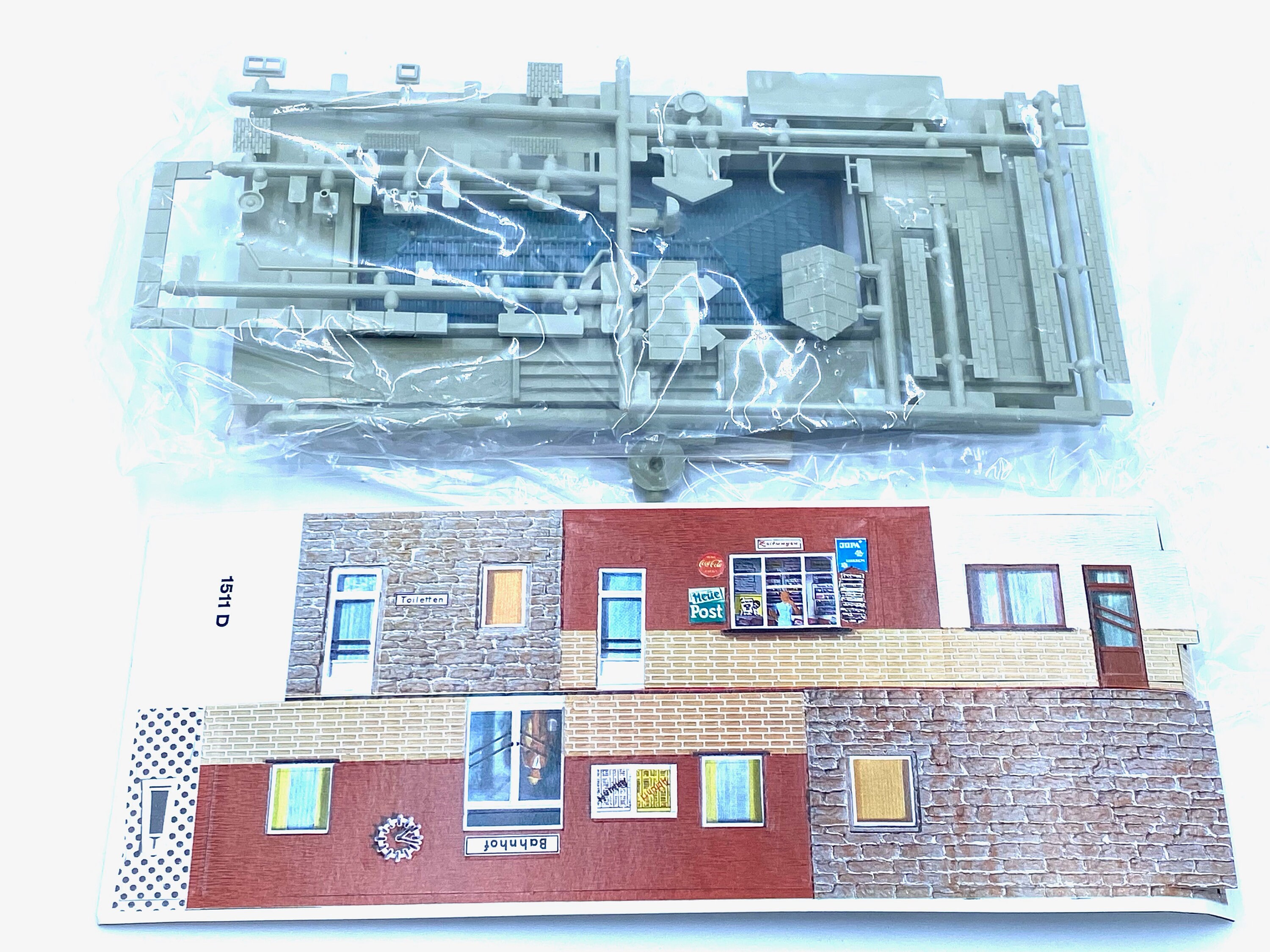 1970s Faller 1511 D Combi-kit Model Kit Hardt Bahnhof Train Station H0 ...