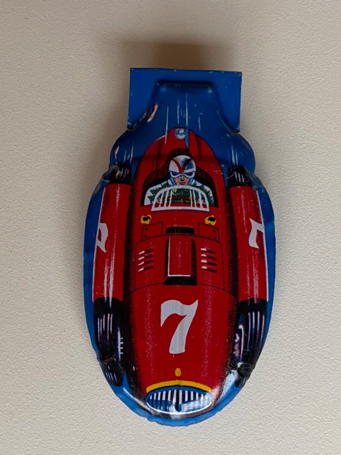 RACE CAR CLICKER Large Vintage 70s Collectible Desk Toy New Old Stock ...