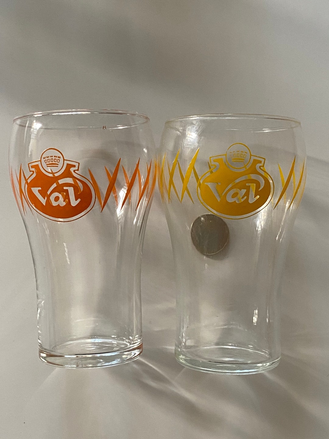 LEMONADE DRINKING GLASS 60s Val From Belgium Europe Haacht ...