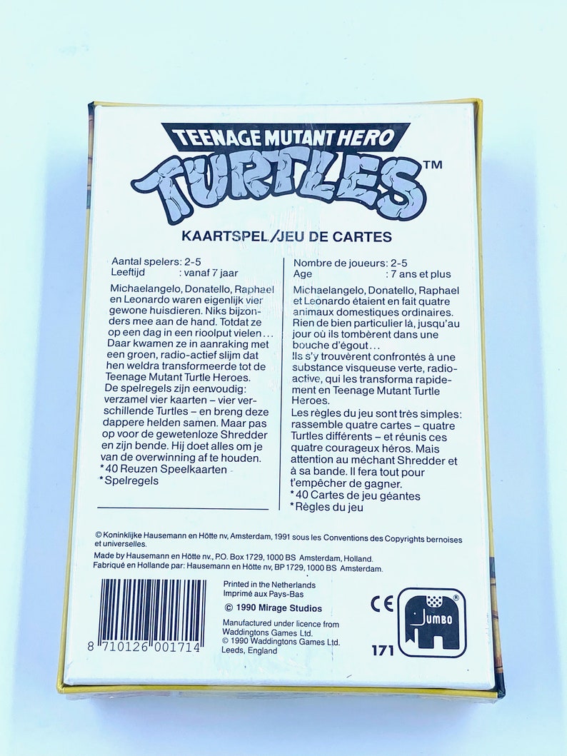 TMNT CARD GAME Teenage Mutant Hero Turtles Ninja Card Game Leonardo ...