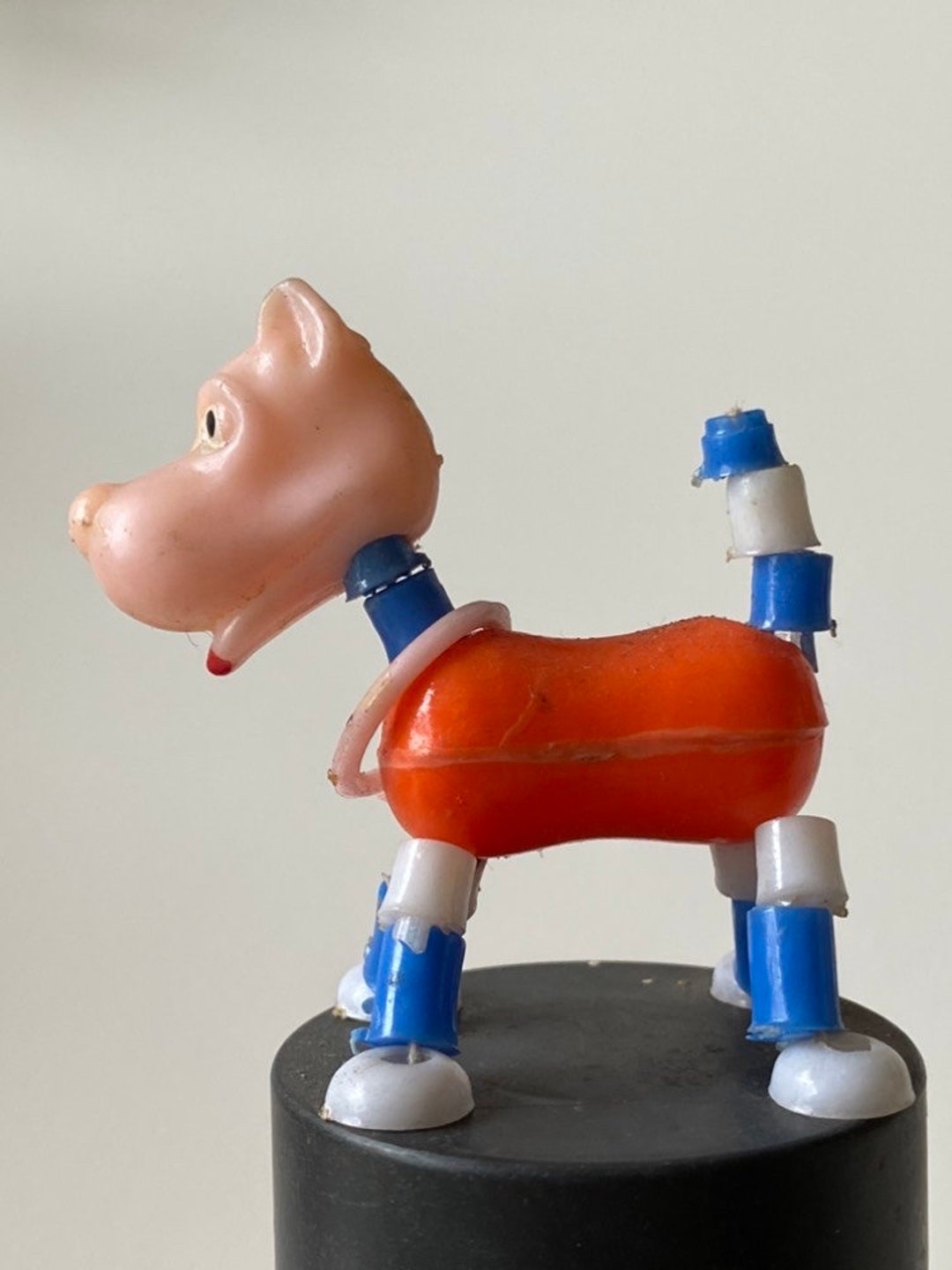 DANISH DOG Push Puppet Vintage Collectible 60s Toy New Old Stock - Etsy