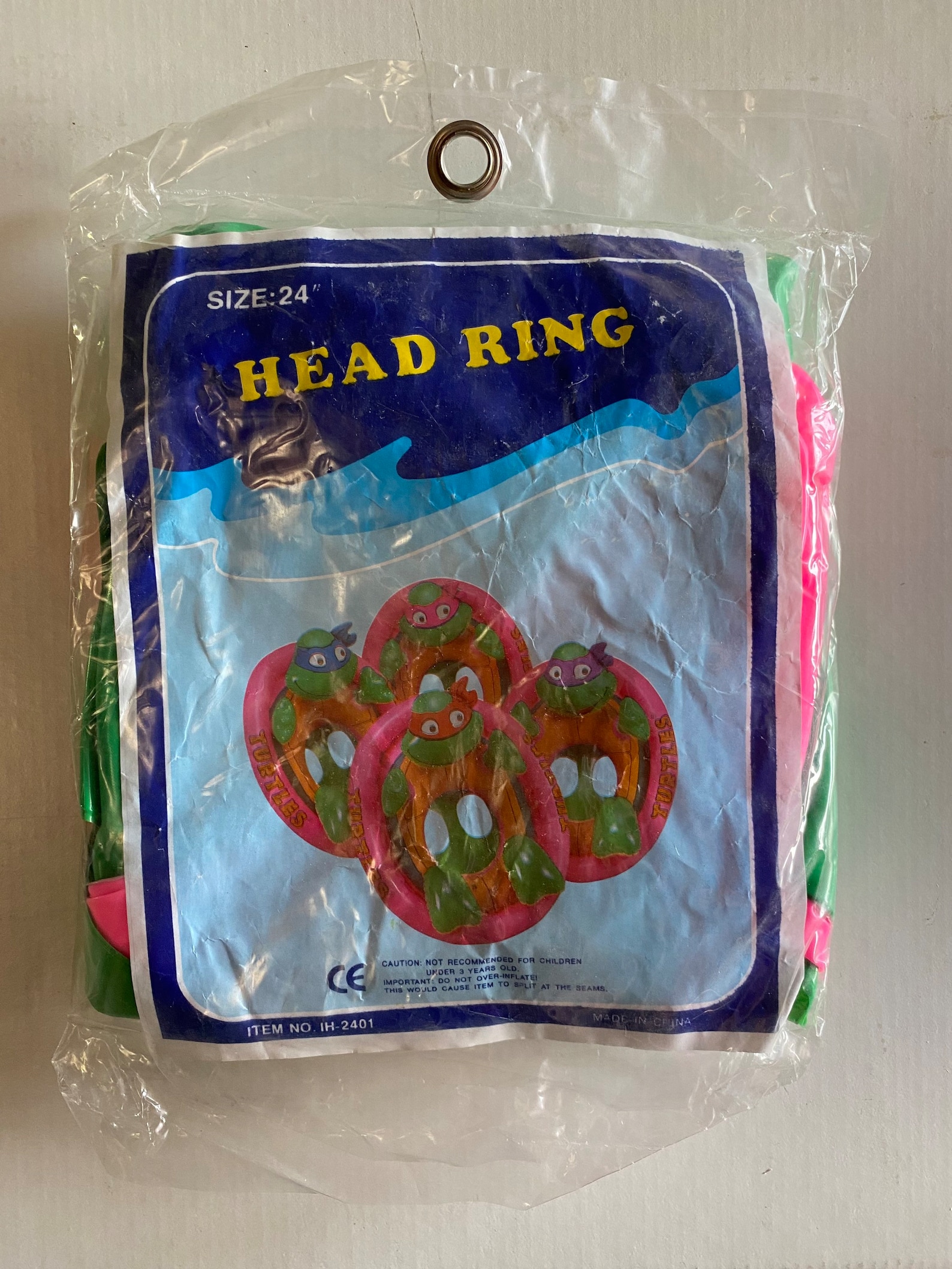 TMNT BEACH BALL 90s Head Ring Teenage Mutant Ninja Hero Turtles ...