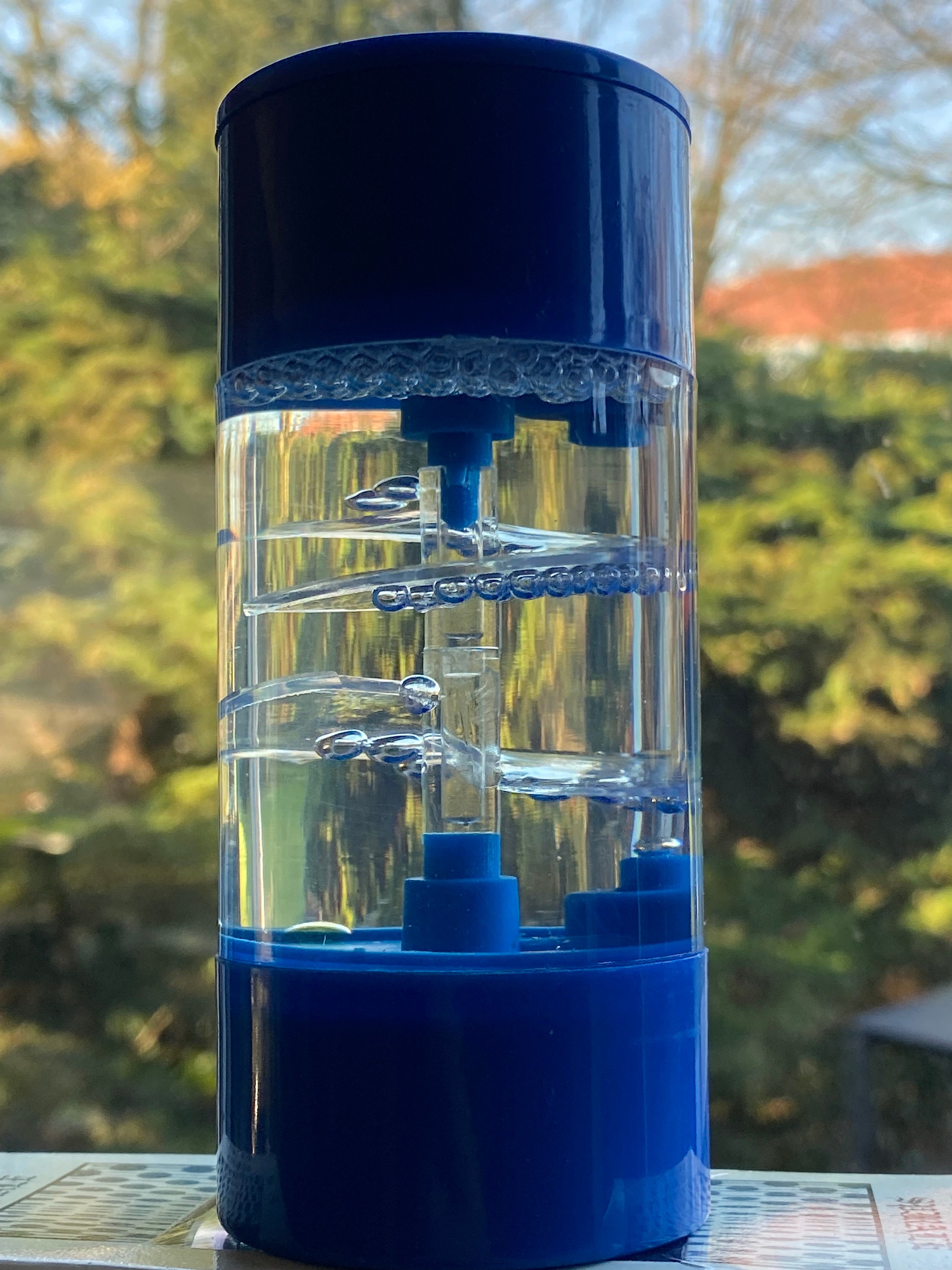 LIQUID TIMER SPIRALE Vintage 70s Collectible Spiral Hourglass Bubbles ...