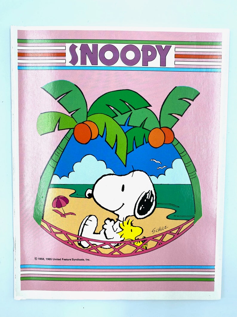 1980s Peanuts Snoopy and Friends Ruled Notebooks Lot of 4 Woodstock ...