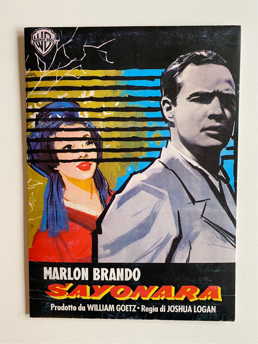 SAYONARA MARLON BRANDO Writing Paper Vintage 80s Collectible Stationary ...