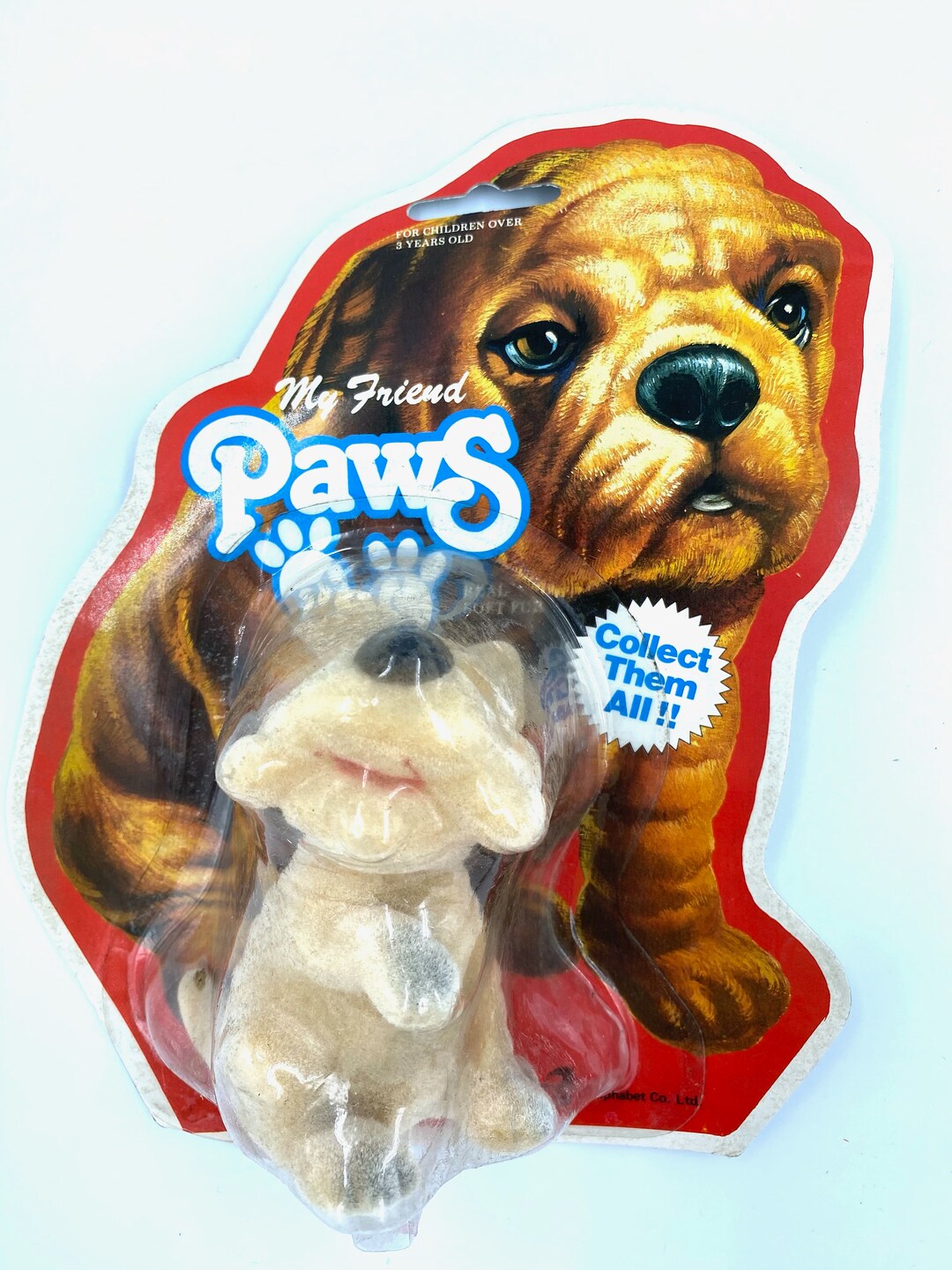 MY FRIEND PAWS 80s Dog Figure Soft Furry Friend New Old Stock Vintage ...