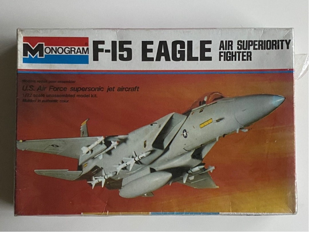 MONOGRAM F-15 EAGLE Air Superiority Fighter 1/72 Scale Unassembled ...