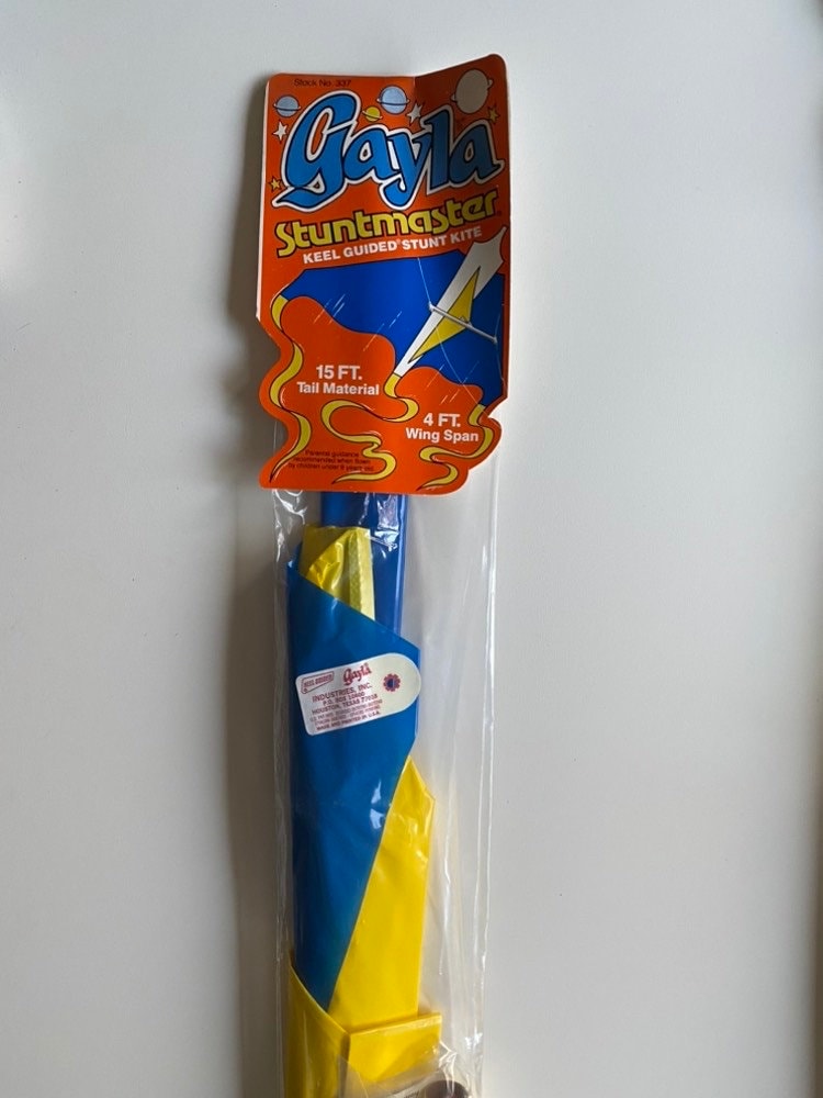 GAYLA STUNTMASTER KITE Vintage 70s Collectible Toy Keel Guided Stunt ...