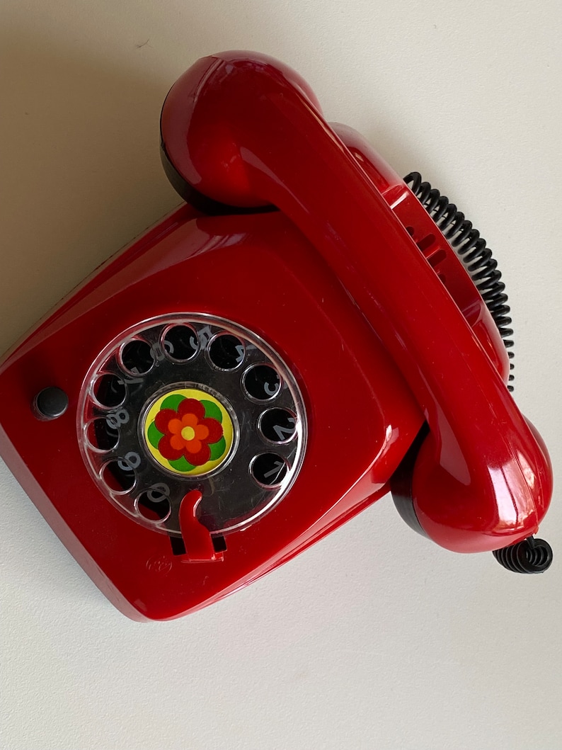 1960s Plastic Telephone Complete in Box Vintage Collectible Toy New Old ...