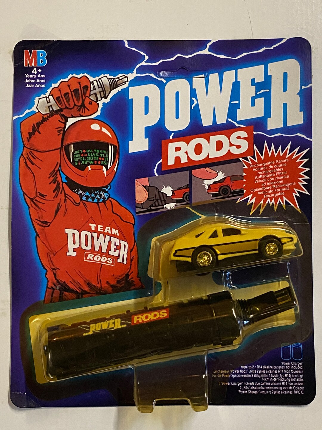 POWER RODS CAR 80s Vintage Toy New Old Stock Milton Bradley - Etsy