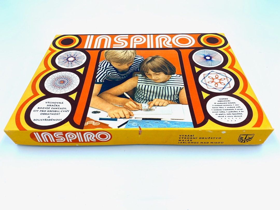 SPIROGRAPH DRAWING GAME 70s Inspiro Majak Vintage Toy Board Game New ...