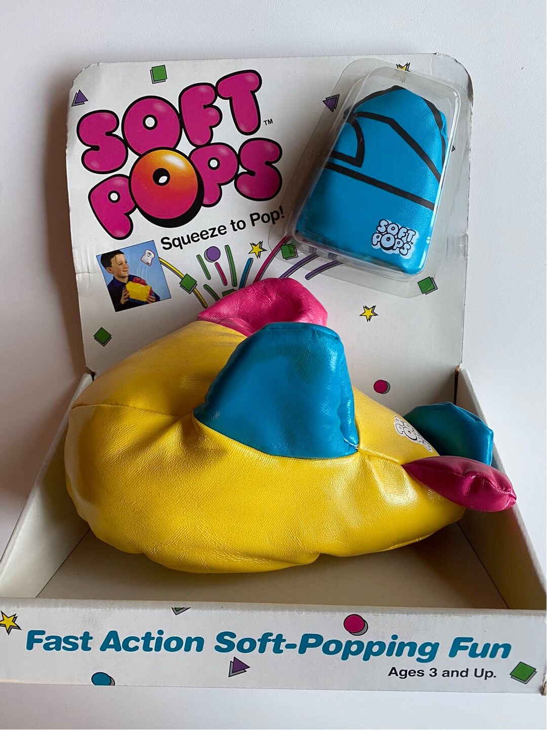 SOFT POPS SUBMARINE 1987 Vintage Collectible Squeeze Toy Ages 3 and up ...