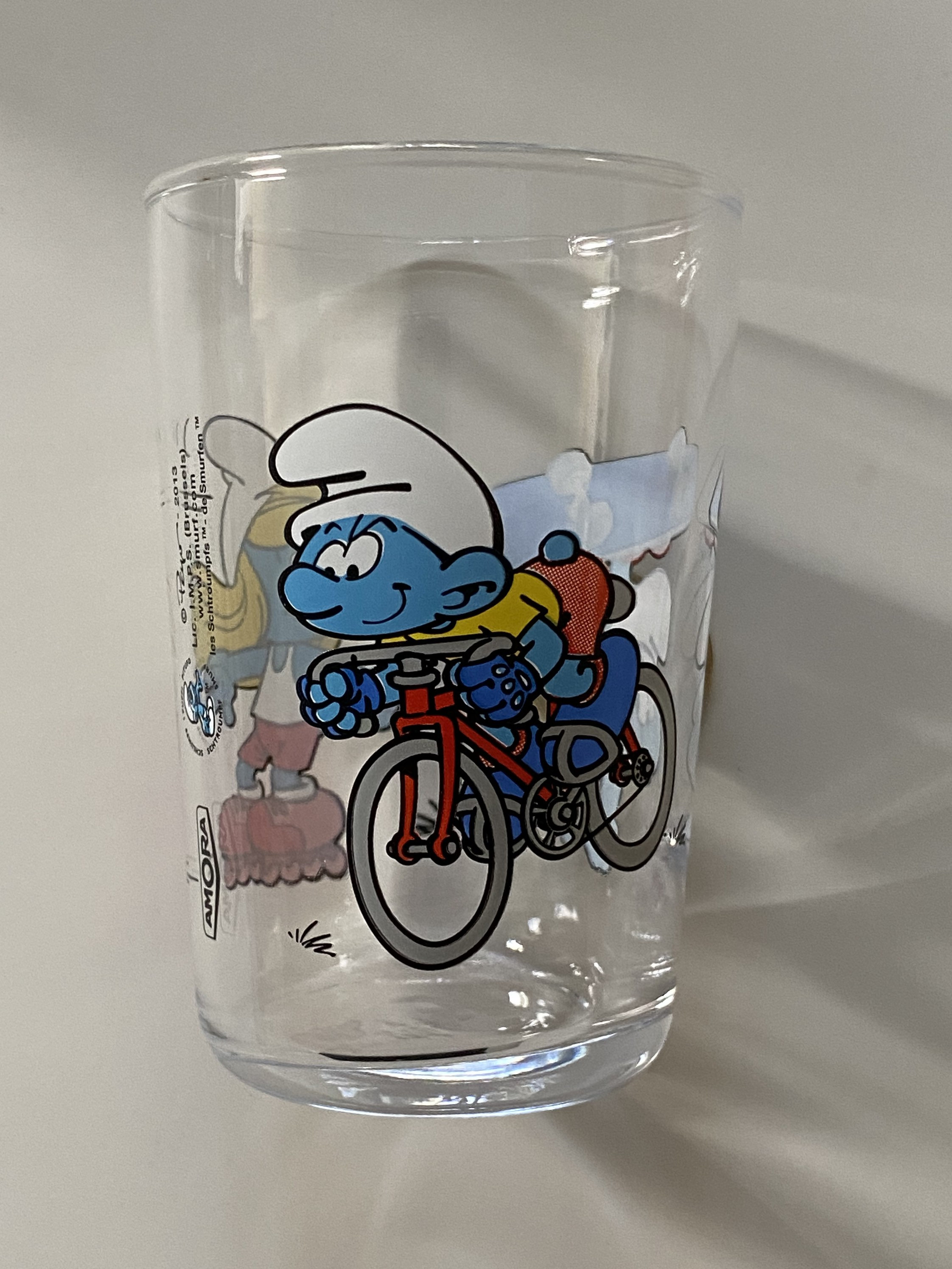 SMURFS DRINKING GLASS 80s 90s From Belgium Europe Smurfette - Etsy