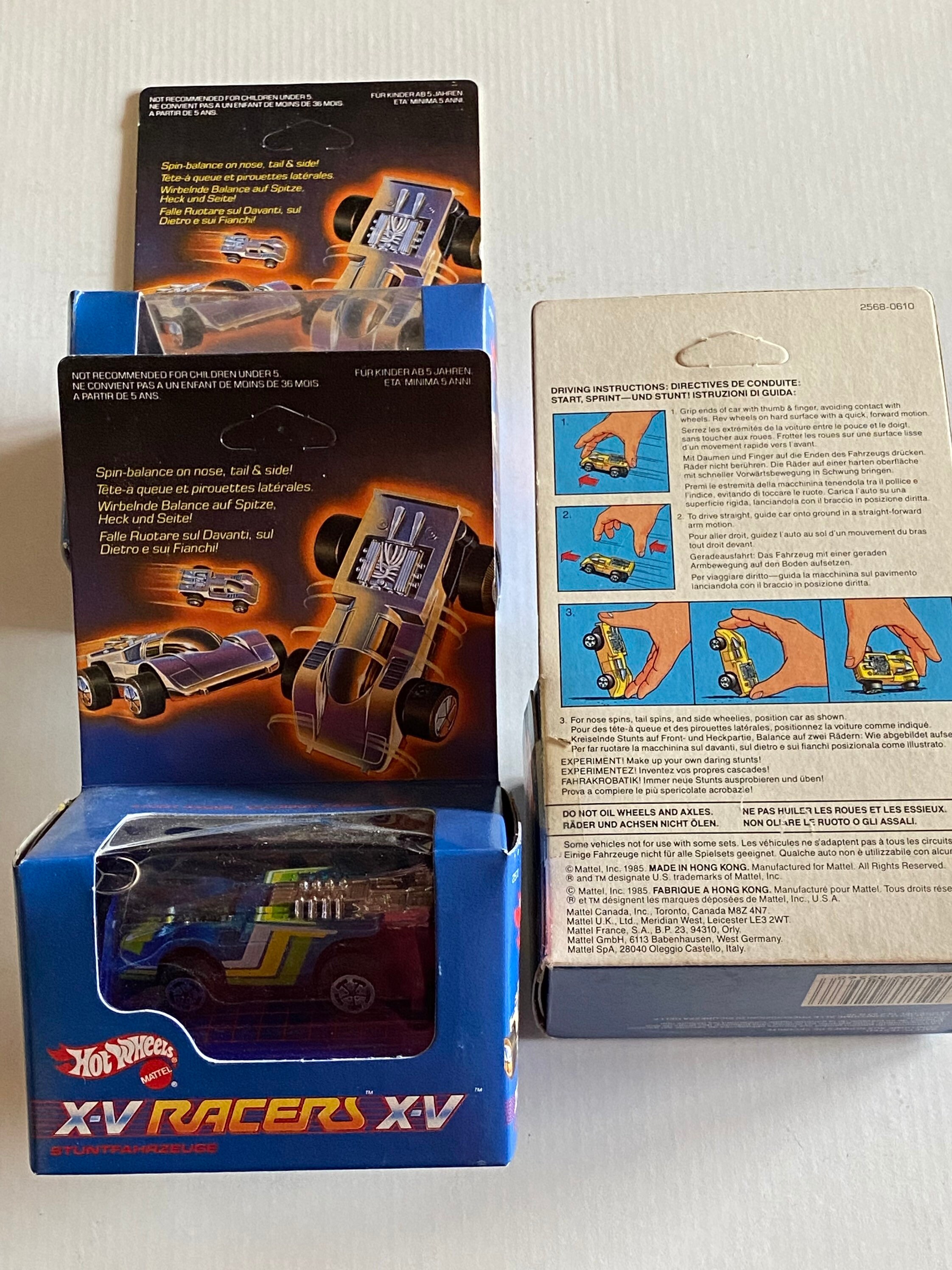 HOT WHEELS X-V RACERS 1985 Toy Car New Old Stock Mattel Vintage 80s ...